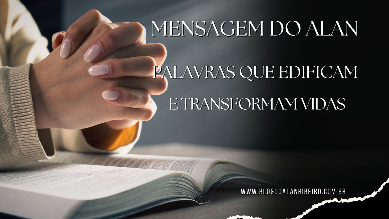 Mensagem do Alan: Doe mais, o que a vida faz circular, ela devolve ...